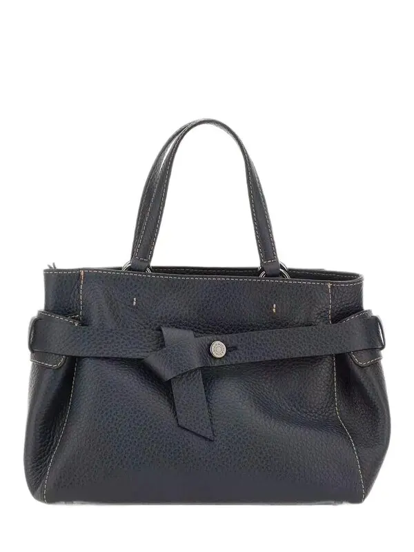 GIANNI CHIARINI Medium Miranda Hammered Leather Tote Bag - Blue