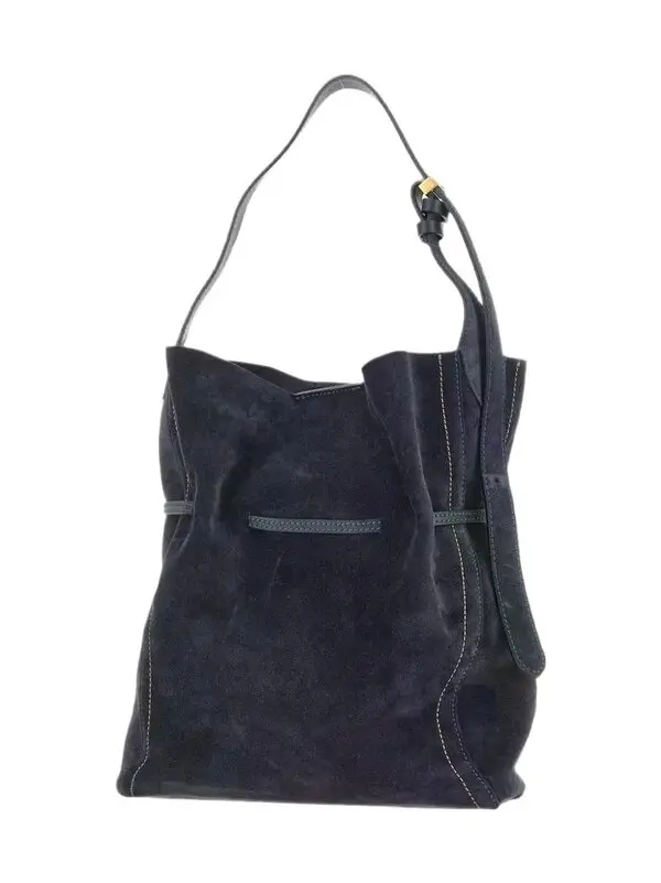 GIANNI CHIARINI Sienna Suede Bucket Bag - Blue