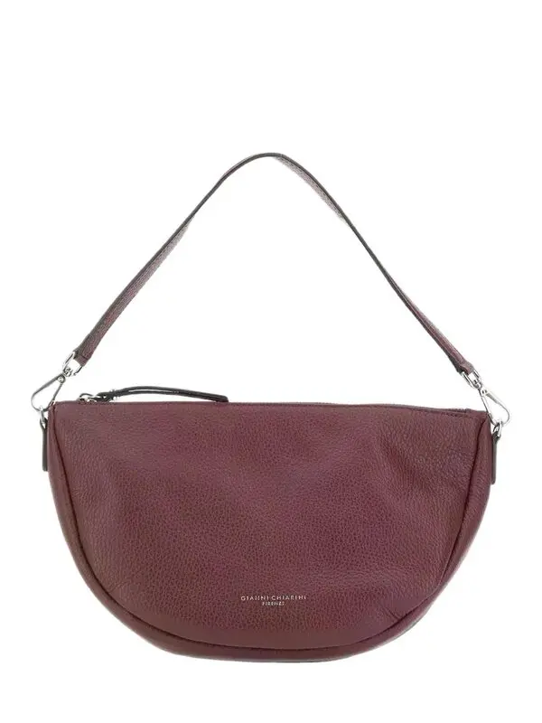 GIANNI CHIARINI Grained Leather Shoulder Bag - Red