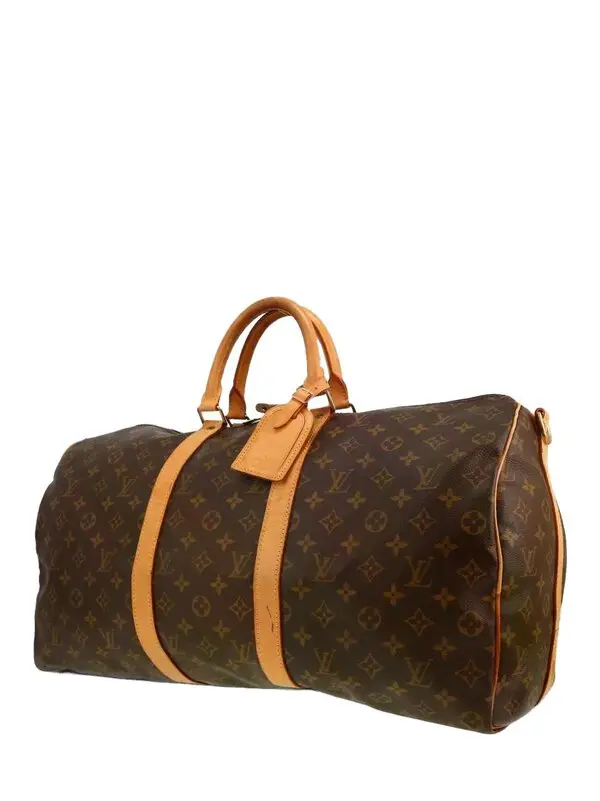 LOUIS VUITTON 1997 50 Monogram Keepall Travel Bag - Brown