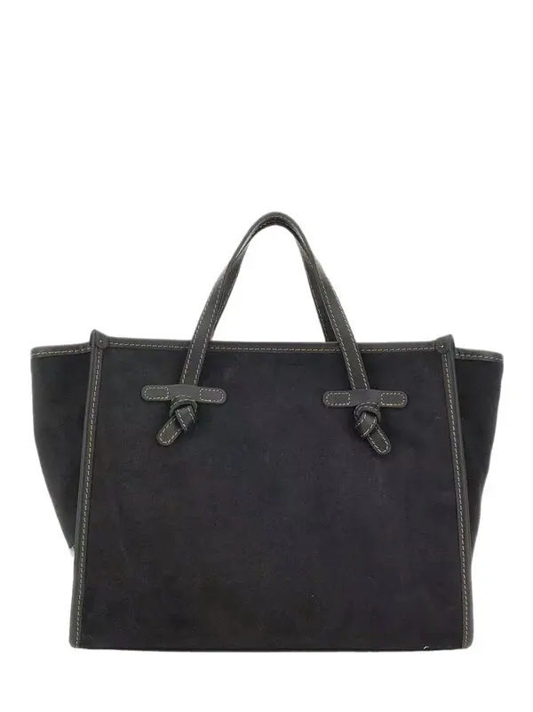MARCELLA CLUB Medium Suede Tote Bag - Black