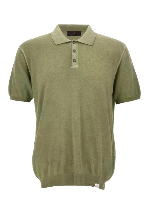 Peuterey Correbois Frs Cotton-crepe Polo Shirt - Green