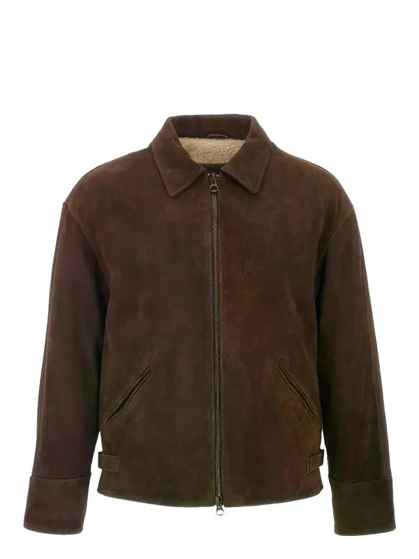 VOLFAGLI FIRENZE Ducale Degradé Suede Jacket - Brown