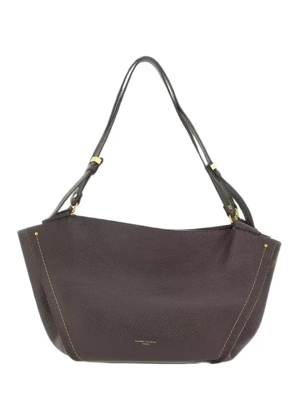 GIANNI CHIARINI Leather Shoulder Bag - Grey