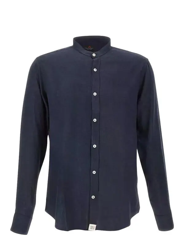 Peuterey Gordon Li Mandarin-collar Shirt - Blue