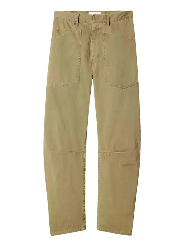 NILI LOTAN Shon" Patch-pocket Barrel Trousers - Neutrals