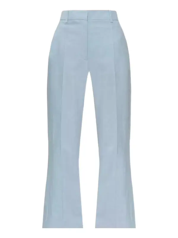 Sportmax Fragol Pressed-crease Trousers - Blue
