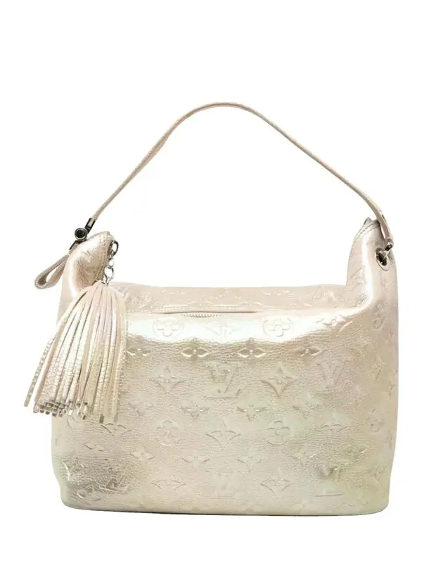 LOUIS VUITTON Monogram Empreinte Shimmer Halo Handbag - Gold