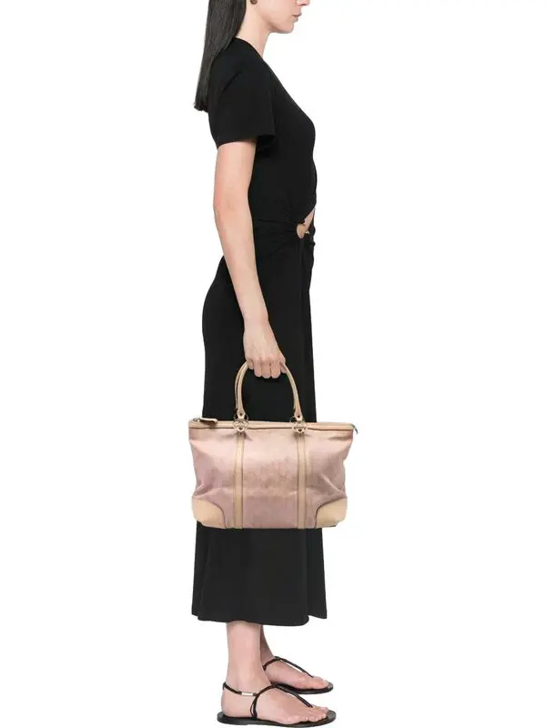 Gucci Gg Metallic Canvas Lovely Tote Bag - Pink