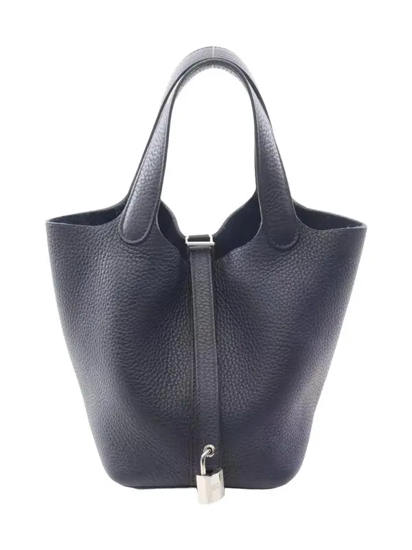 Hermès Clemence Picotin Lock 18 Handbag - Blue