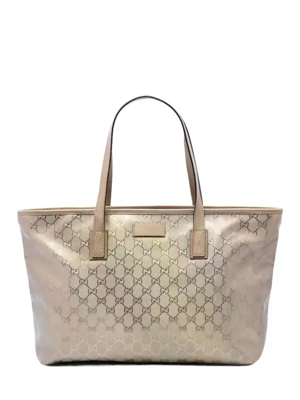 Gucci Gg Imprimé Tote Bag - Gold
