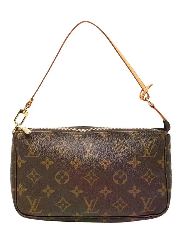 LOUIS VUITTON 2000 Monogram Pochette Accessoires Shoulder Bag - Brown