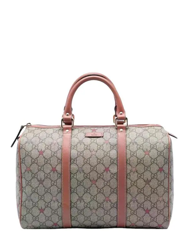 Gucci Gg Supreme Stars Joy Boston Bag - Neutrals
