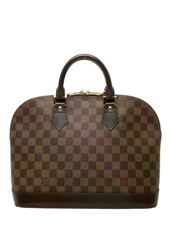 LOUIS VUITTON 2005 Damier Ebene Alma Pm Handbag - Brown