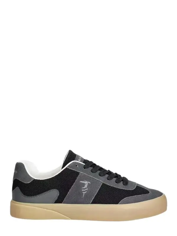 TRUSSARDI Panelled Lace-up Sneakers - Black