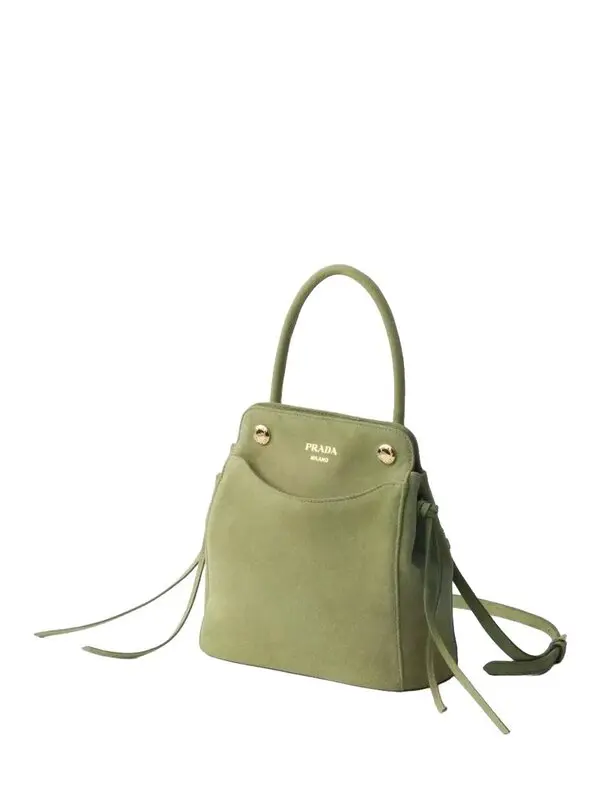 Prada Suede Mini Handbag - Green
