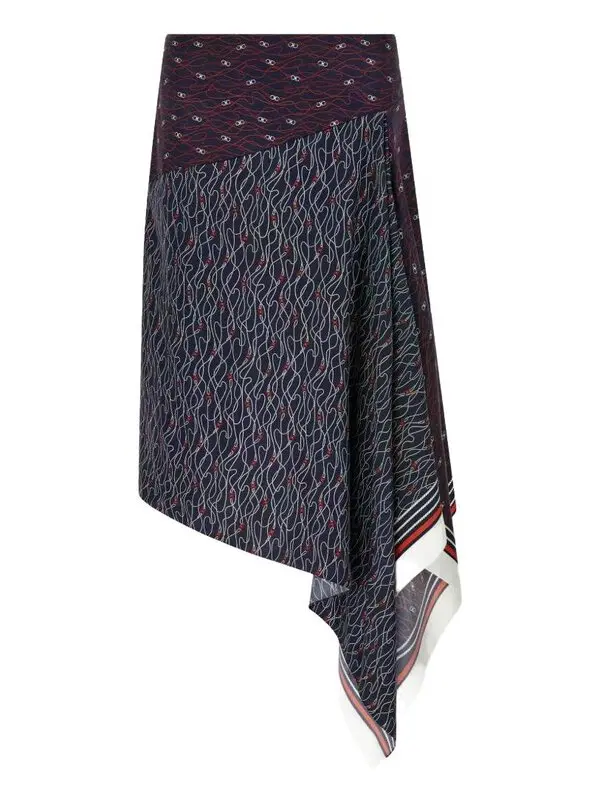 FERRAGAMO Handkerchief Skirt - Blue