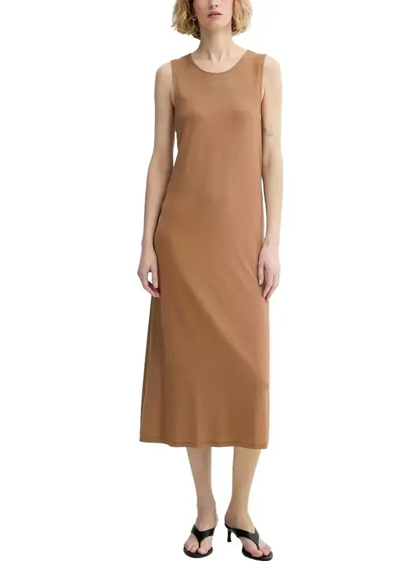 Marc O'polo Sleeveless Twist Detail Dress - Brown