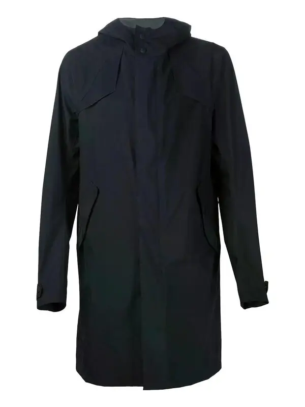 Herno Hooded Coat - Black