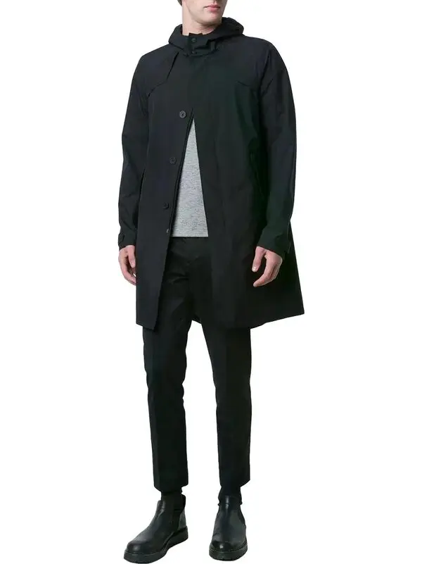 Herno Hooded Coat - Black