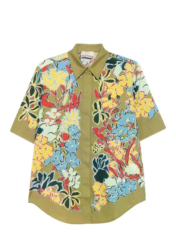 ALEMAIS Solstice Floral Print Shirt - Green