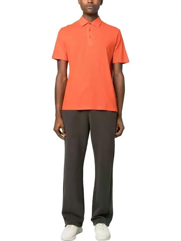 Herno Short-sleeved Polo Shirt - Orange