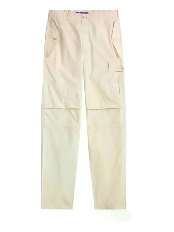 Ralph Lauren Purple Label Cotton Cargo Trousers - Neutrals