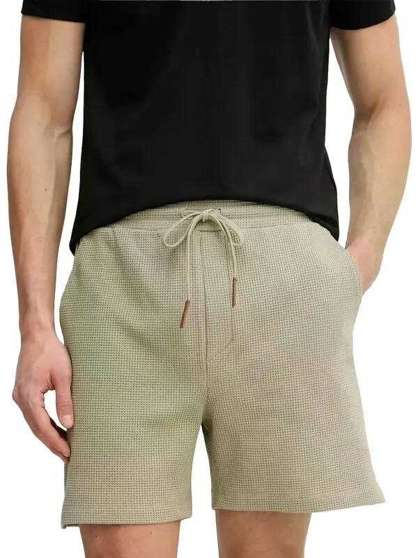 TRUSSARDI Waffle Knit Drawstring Shorts - Green
