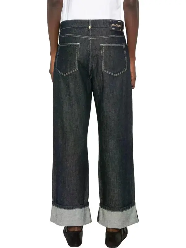 Max Mara Poggio Turn-up Cuff Jeans - Blue