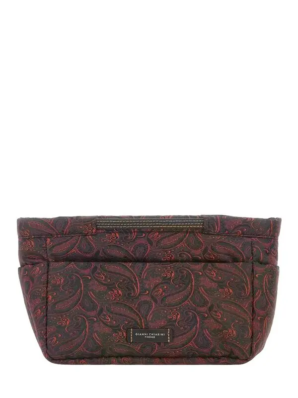 GIANNI CHIARINI Bags In Bag Paisley-print Clutch Bag - Brown