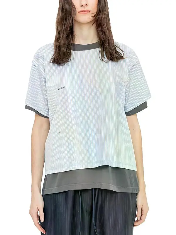 FAÇON JACMIN Thoai Mirror Double T-shirt - Blue