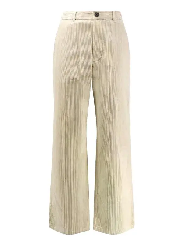 DUNST Corduroy Wide-leg Trousers - Neutrals