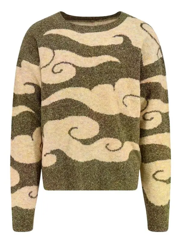 WOODBIRD Kurt Cloud Brushed Sweater - Green
