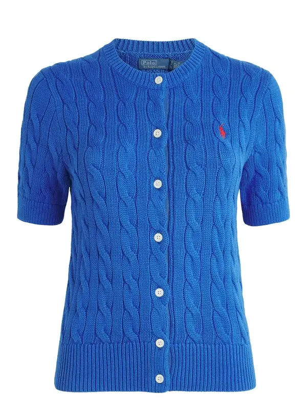 Polo Ralph Lauren Cotton Cable-knit Cardigan - Blue