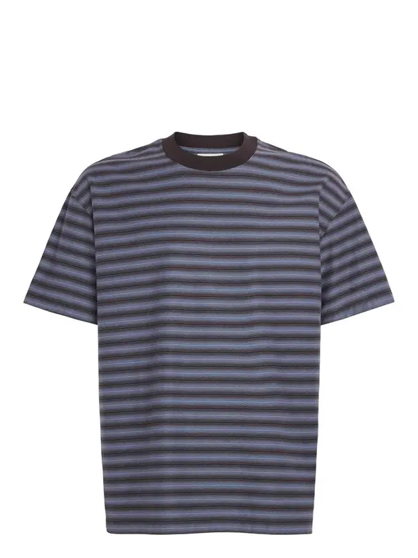NN.07 Organic Cotton Stripe T-shirt - Blue