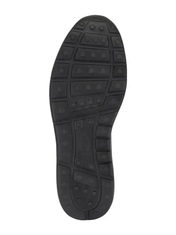 TOD'S Suede Panelled Lace-up Sneakers - Blue