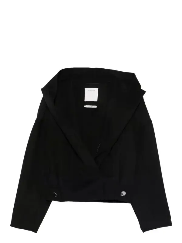 Sportmax Idoneo Hooded Drop-shoulder Jacket - Black