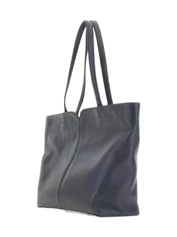 GIANNI CHIARINI Grained Leather Shoulder Bag - Blue