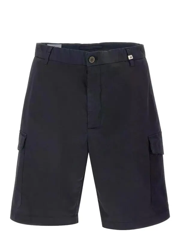 MYTHS Cotton Cargo Shorts - Blue