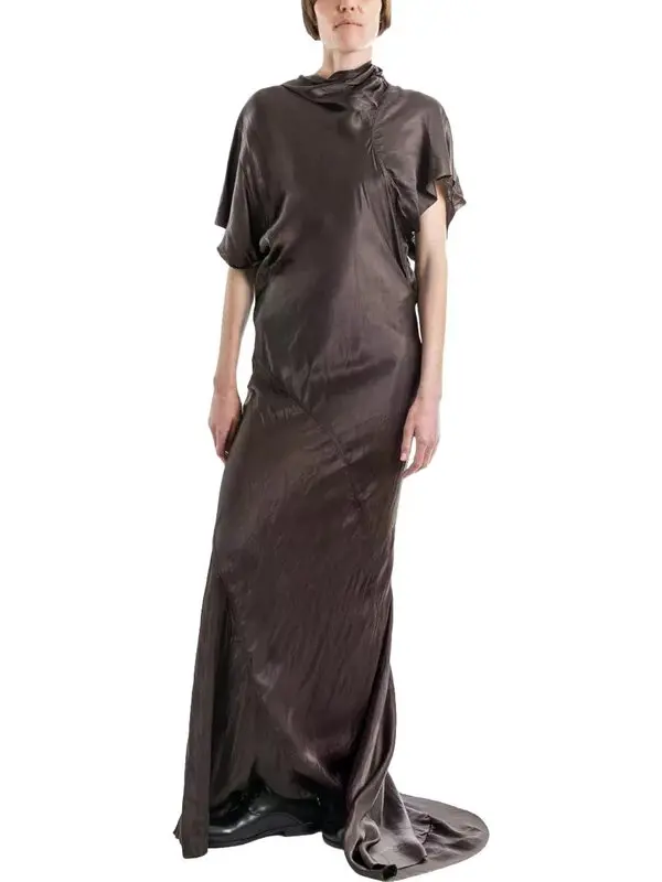 Rick Owens Draped Gown - Brown