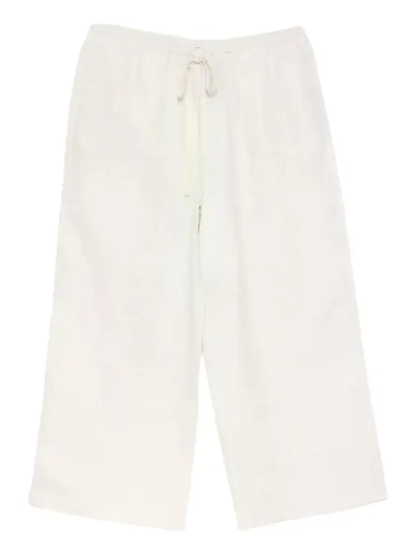 Staud Mateo Linen Trousers - Neutrals