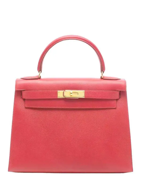 Hermès 1996 Kelly 28 Two-way Handbag - Red