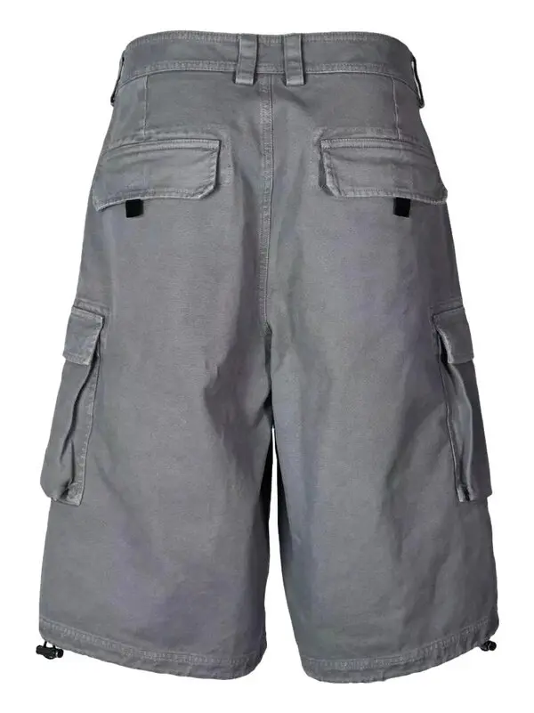Martine Rose Logo Print Cargo Shorts - Grey