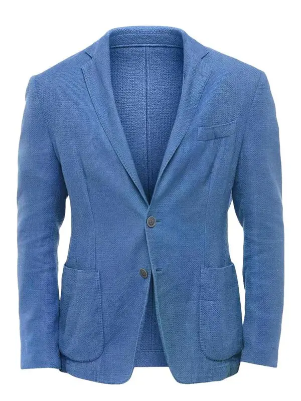 Corneliani Notched-lapel Single-breasted Blazer - Blue