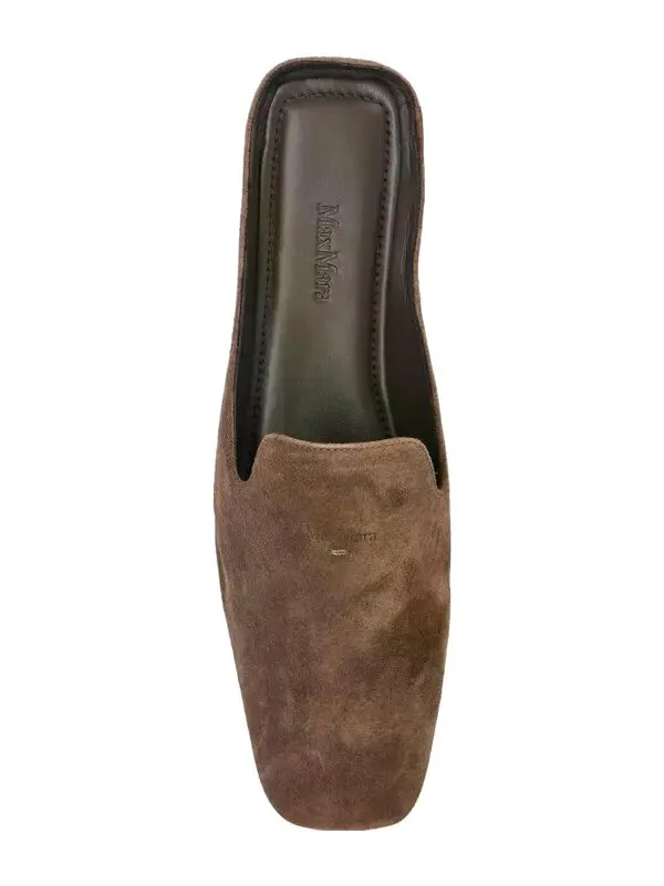 Max Mara Tessile Flat Mules - Brown