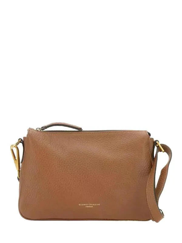 GIANNI CHIARINI Brooke Leather Shoulder Bag - Brown