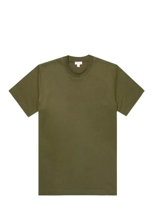 Sunspel Crew-neck Short-sleeve T-shirt - Green