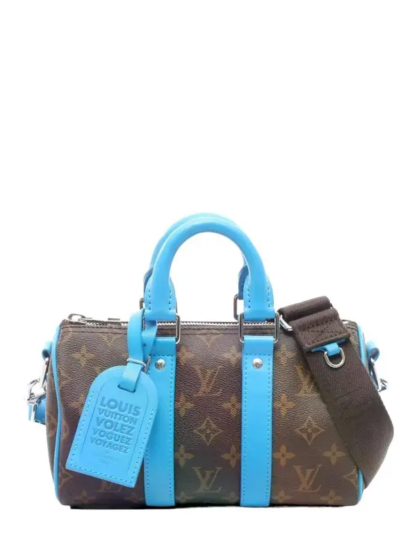 LOUIS VUITTON 2021 Keepall Bandoulière Monogram Canvas Tote Bag - Brown
