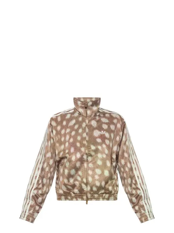 Adidas Animal-print Track Jacket - Brown