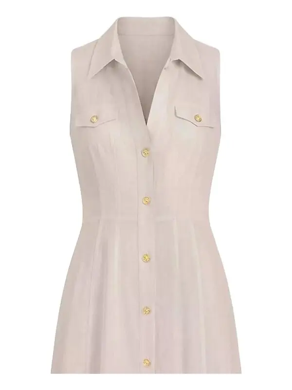 Alice + Olivia Kendall Linen Maxi Dress - Neutrals